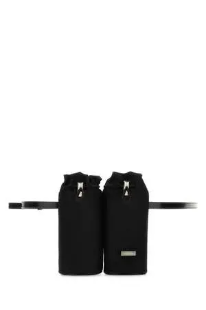 FERRAGAMO Wait Remove Brand Name Per Instruction; Must Not Include Brand Name. Title Must Not Include Color. Include Dimensions. Item Is Belt Handbag Crossbody. Provide: "econyl Belt Bag Handbag" Etc. Include 9 Cm X 23 Cm. Allowed - Black