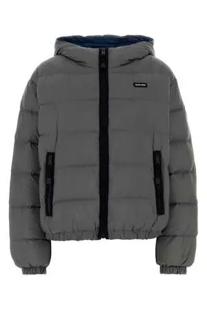Miu Miu Miu Mini Recycled Polyester Down Jacket - Grey
