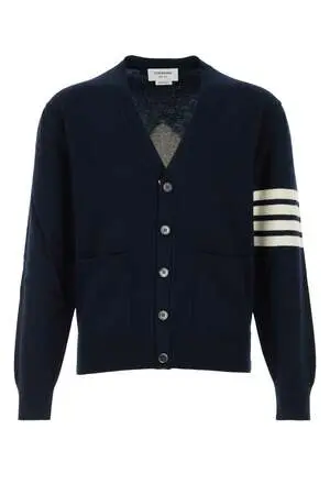 Thom Browne Holiday Nutcracker Intarsia Knit Cardigan - Navy415