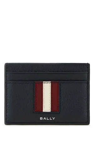 Bally Leather Card Holder 10 Cm X 7 Cm - Blue