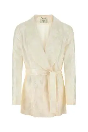 Fendi Silk Blazer For - White