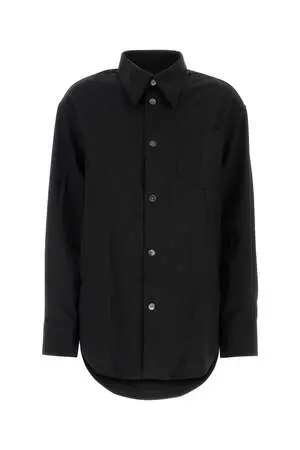 AMI Paris Wool Oversize Shirt - Black