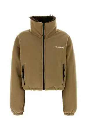 Miu Miu Pile Down Jacket - Camel