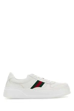 Gucci Chunky Trainers In Leather - White