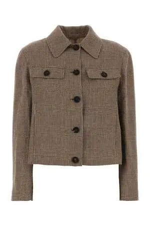 Brunello Cucinelli Linen Blazer - Checked