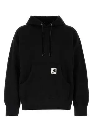 Sacai Cotton T-shirt Hoodie With Hybrid Design