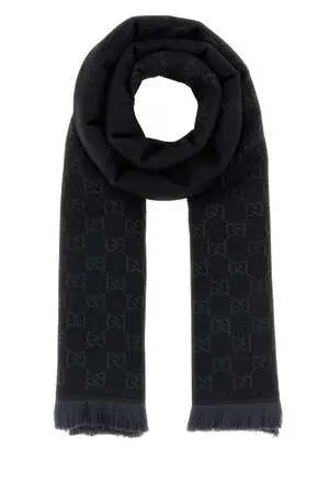 Gucci Embroidered Wool Scarf - Printed