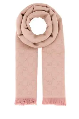 Gucci Embroidered Wool Scarf 185 X 45 Cm - Printed
