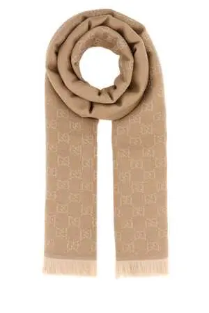 Gucci Embroidered Wool Scarf - Printed