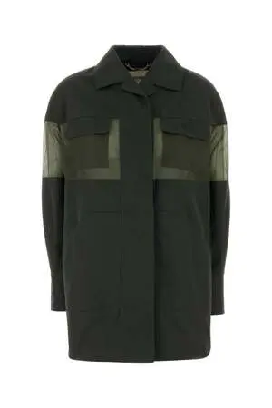 Fendi Cotton-blend Utility Jacket With Silk Trim