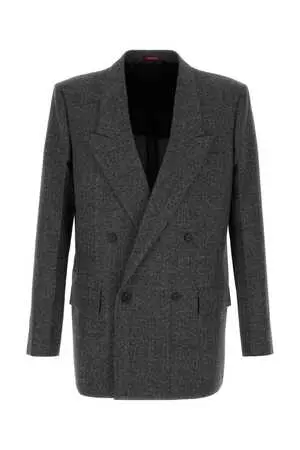Gucci Charcoal Melange Wool Blazer