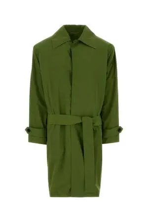 Saint Laurent Nylon Trench Jacket For - Green