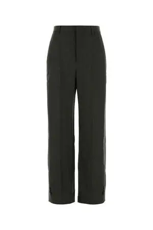 JEAN PAUL GAULTIER Dark Wool Blend Straight-leg Pants For