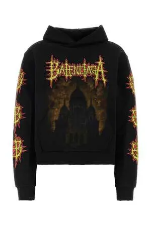 Balenciaga Cotton Sweatshirt - Black