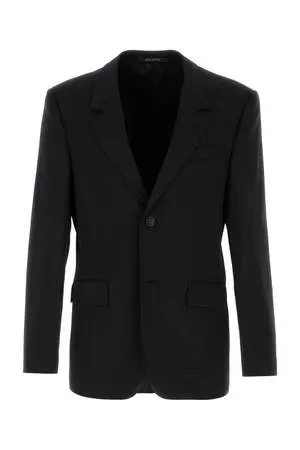 Balenciaga Balancing Wool Blazer With Cupro Lining - Black