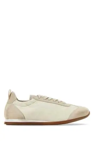 UMA WANG Canvas And Suede Sneaker - White