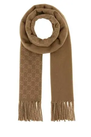 Gucci Embroidered Wool-blend Scarf 180 X 34 Cm - Printed