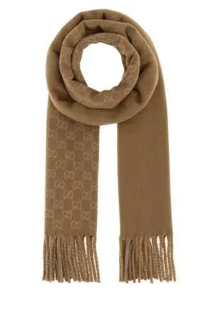 Gucci Embroidered Wool-blend Scarf 180 X 34 Cm - Printed