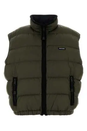 Miu Miu Recycled Polyester Down Jacket - Green