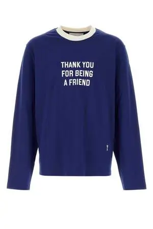 AMI Paris Cotton T-shirt - Blue