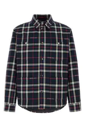 Gucci Embroidered Cotton Shirt For