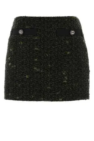 Wool-blend Tweed Mini Skirts