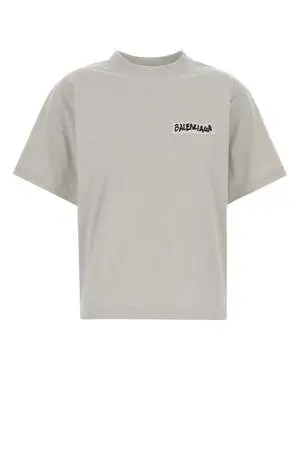 Balenciaga Chalk Graphic Cotton T-shirt