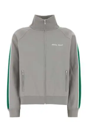 Miu Miu Tech Fabric Sweatshirt - Grey