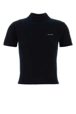 Miu Miu Cashmere Turtleneck Sweater - Blue