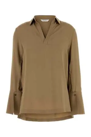 Max Mara Dover" Stretch Crepe Blouse