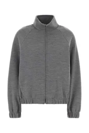 Max Mara Melange Wool-blend Oversized Sweatshirt