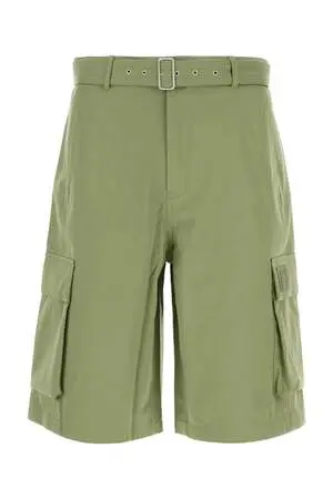 Maison Kitsuné Cotton Bermuda Shorts - Green