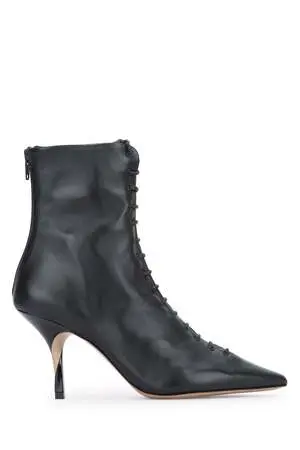 JACQUEMUS Jacquemus Lace-Up Leather Ankle Boots