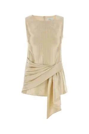 Loulou De Saison Satin Fonda Top - Yellow