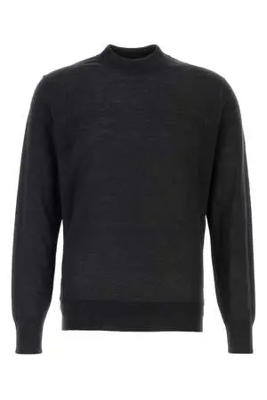 Brunello Cucinelli Luxury Slate Silk-blend Knit Sweater - Black