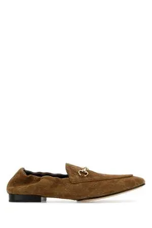 Gucci Suede Loafers - Camel