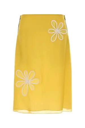 Fendi Fendi Light Knit Skirt Yellow