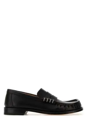 JW Anderson Leather Loafers - Black