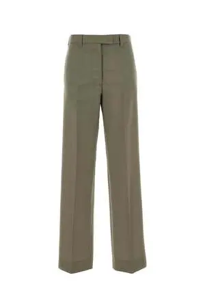 Miu Miu Mohair-blend Palazzo Pants - Green