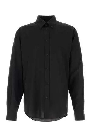 Fendi S 100% Wool Shirt - Black