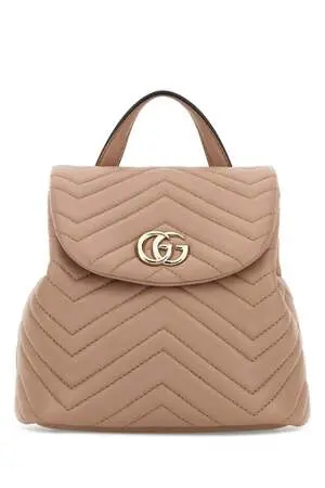 Gucci Leather Mini Gg Marmont Backpack 20 Cm