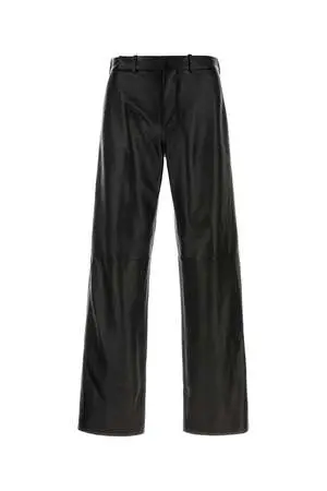 Fendi S Nappa Leather Pants - Black