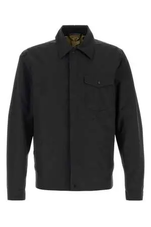 TEN C Bonded Nylon-cotton Shirt With Clean Front