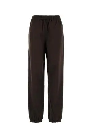 Miu Miu Chocolate Twill Joggers - Brown