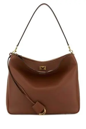 Balenciaga Medium Rodeo Calf Leather Handbag, 35cm X 23cm X 11cm - Camel
