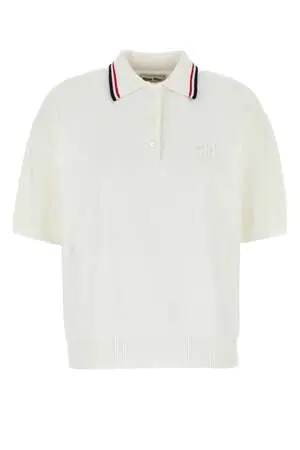 Miu Miu Miu Mini Stretch Terry Polo Shirt