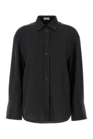 Brunello Cucinelli 100% Virgin Wool Shirt - Grey