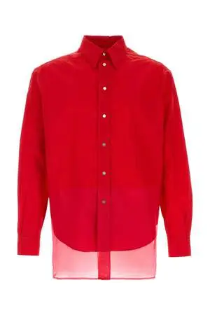 Fendi Nylon Shirt With Silk Details For - Red