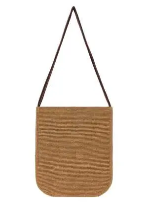 THE ROW Raffia Lori Shopping Handbag - Camel
