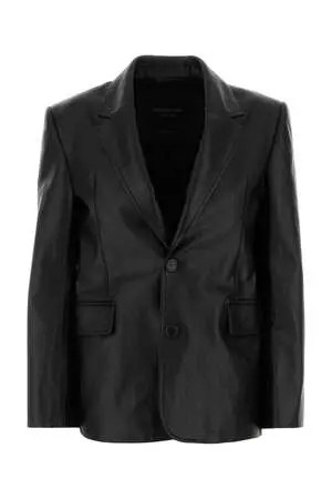 Balenciaga Bovine Leather Jacket - Black